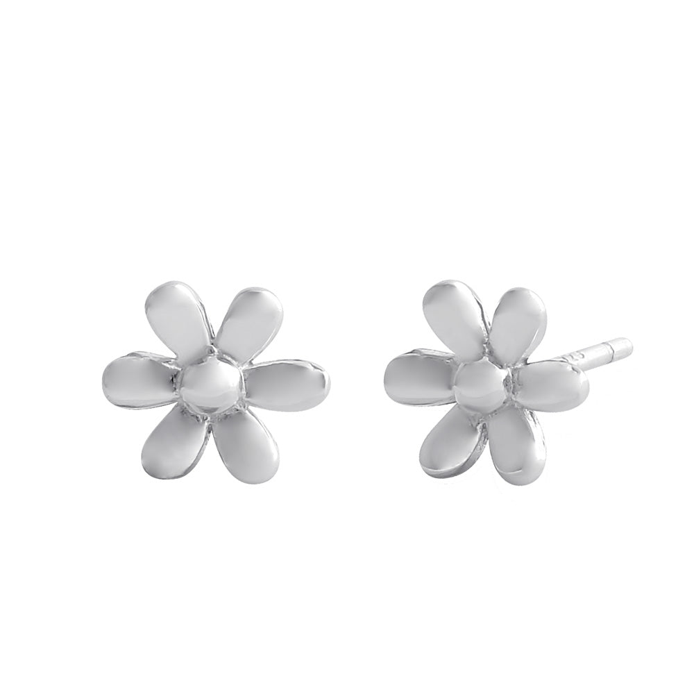 Sterling silver daisy stud earrings store
