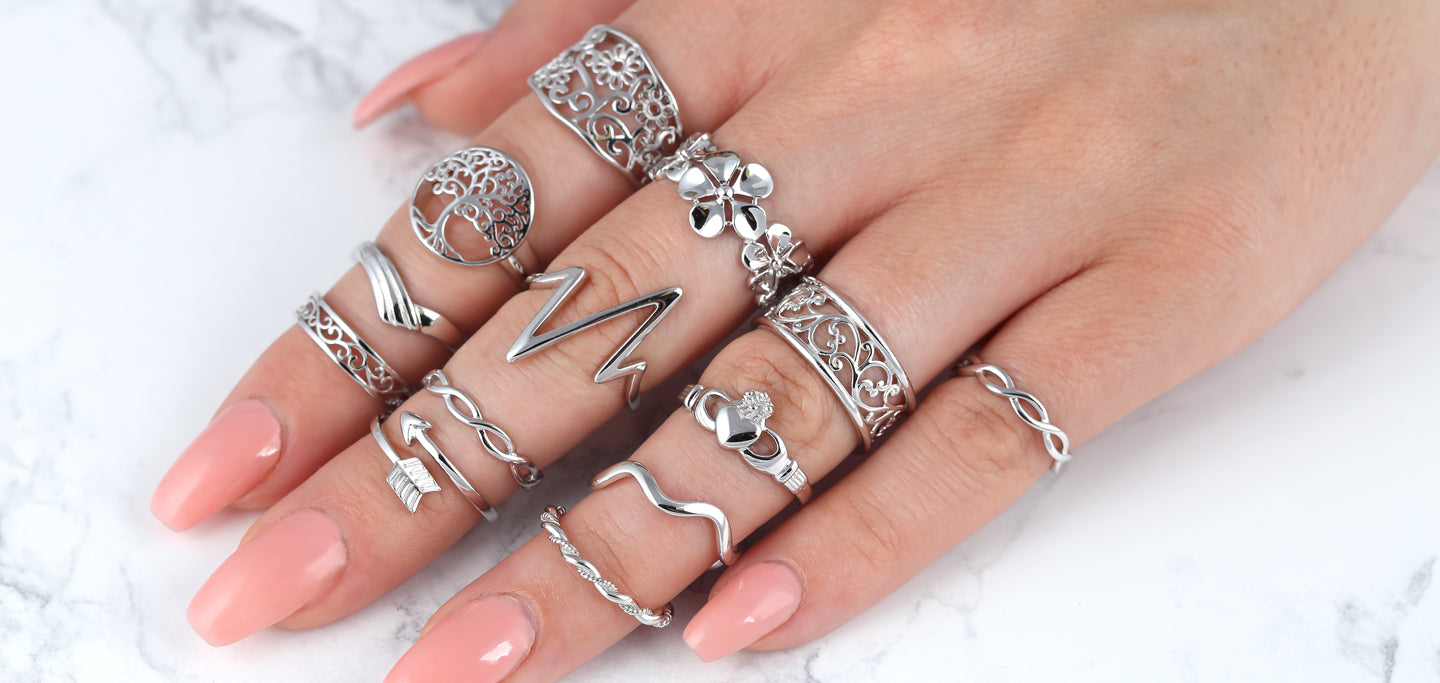 8 Tips for Styling Silver Rings