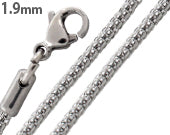 Stainless Steel Snake Skin Mesh Chain Necklace 1.9 MM