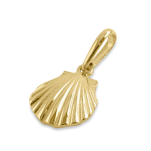Solid 14K Yellow Gold Pendant