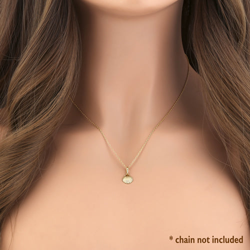 Solid 14K Yellow Gold Pendant