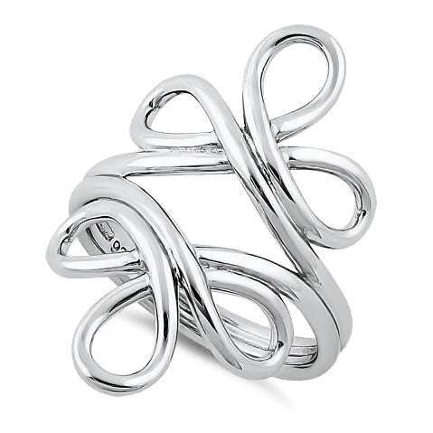 Sterling Silver Swirly Reflections Ring for Sale - Dreamland Jewelry