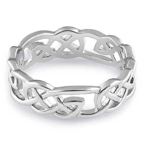 Sterling Silver Celtic Pattern Ring for Sale | Dreamland Jewelry