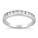 Sterling Silver CZ Band Ring