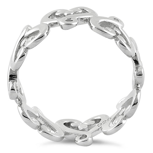 Sterling Silver Eternity Heart Ring for Sale | Dreamland Jewelry