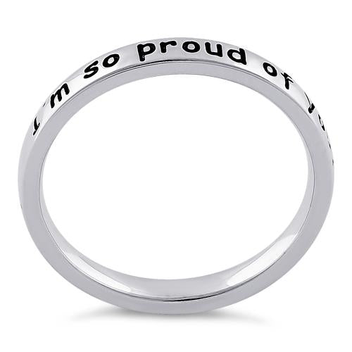 Sterling Silver "I'm so proud of you!" Ring for Sale - Dreamland Jewelry