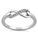 Sterling Silver Infinity CZ Ring