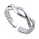 Sterling Silver Infinity Sign Adjustable Ring for Sale