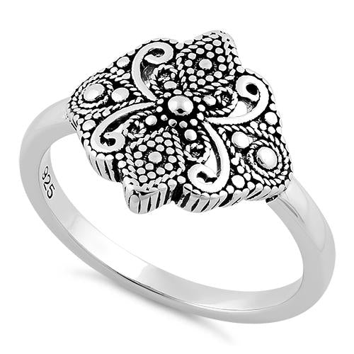 Sterling Silver Unique Rope Design Ring for Sale