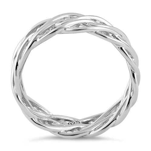 Sterling Silver Wavy Strings Braided Ring for Sale | Dreamland Jewelry